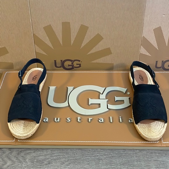 UGG | Shoes | Brand New Womens Ugg Isadora Snake Black Leather ...